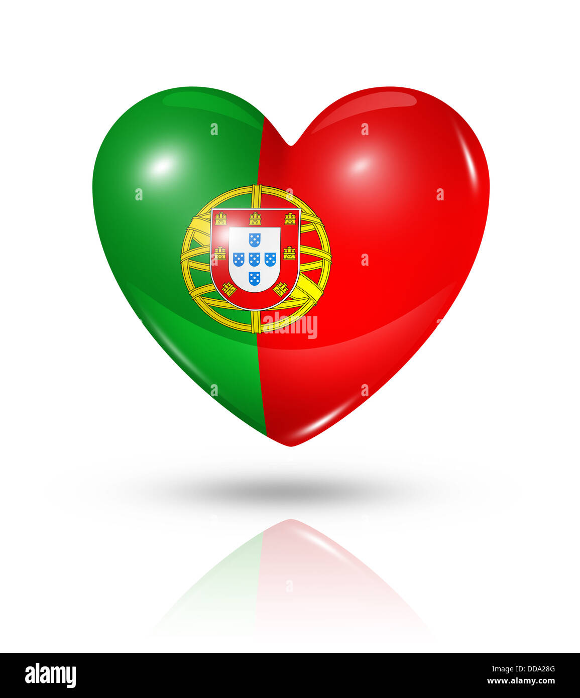 Love portugal symbol heart flag hi-res stock photography and images - Alamy