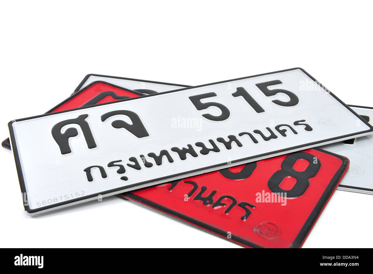 Thailand red license plates hi-res stock photography and images - Alamy