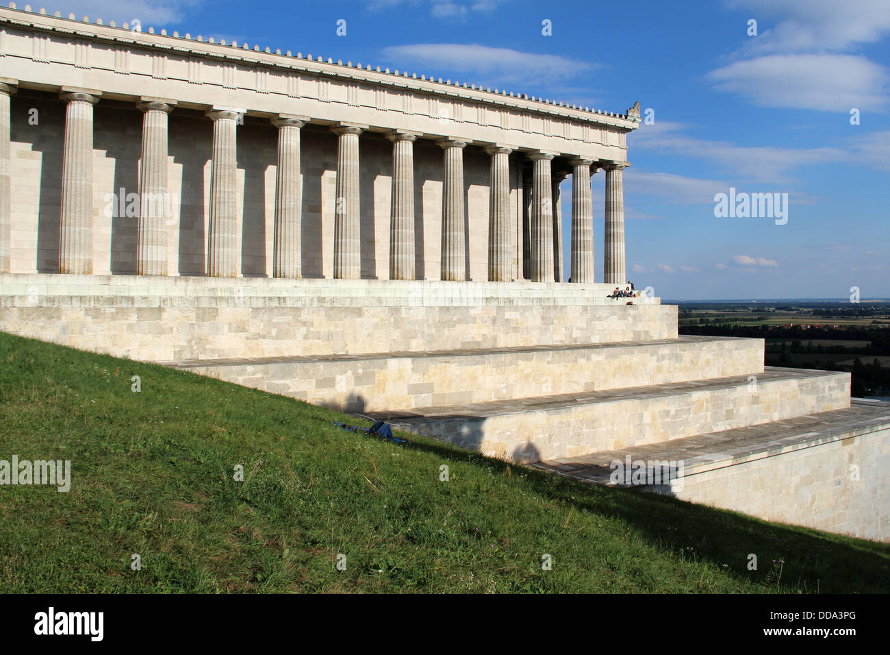 Germany: Side view of the Walhalla temple in Donaustauf near Regensburg ...