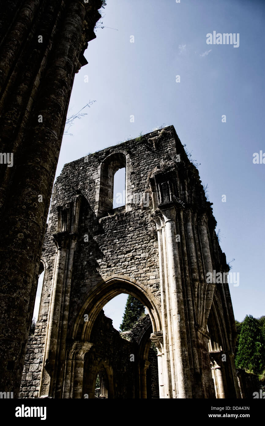 Ruined french monastery hi-res stock photography and images - Alamy