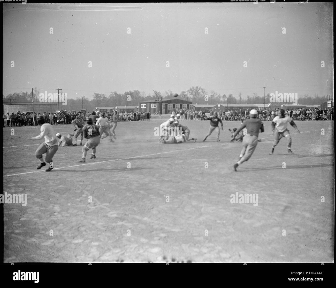 Vintage football crowd Black and White Stock Photos & Images - Alamy