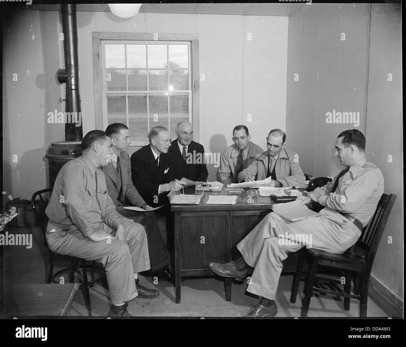 A photograph from the Rohwer Relocation Center in McGehee, Arkansas ...