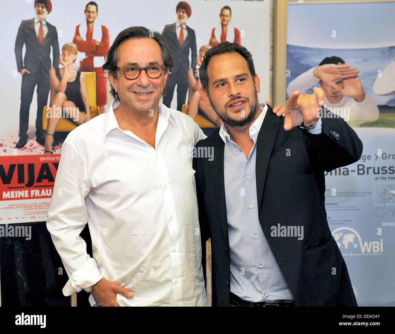 Cologne, Germany. 28th Aug, 2013. Director Sam Garbarski and actor ...