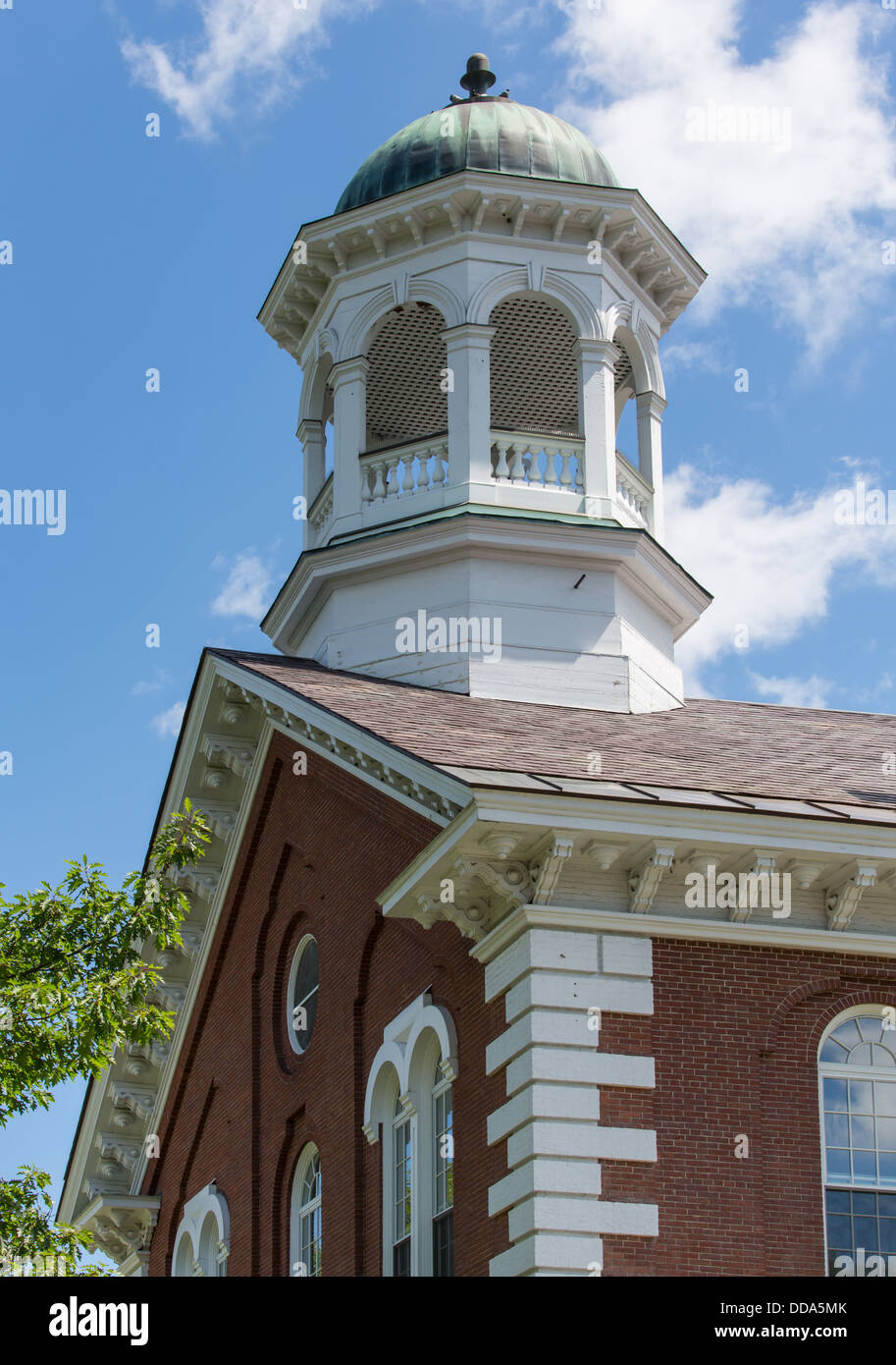 This is a typical small town church in New England Stock Photo - Alamy