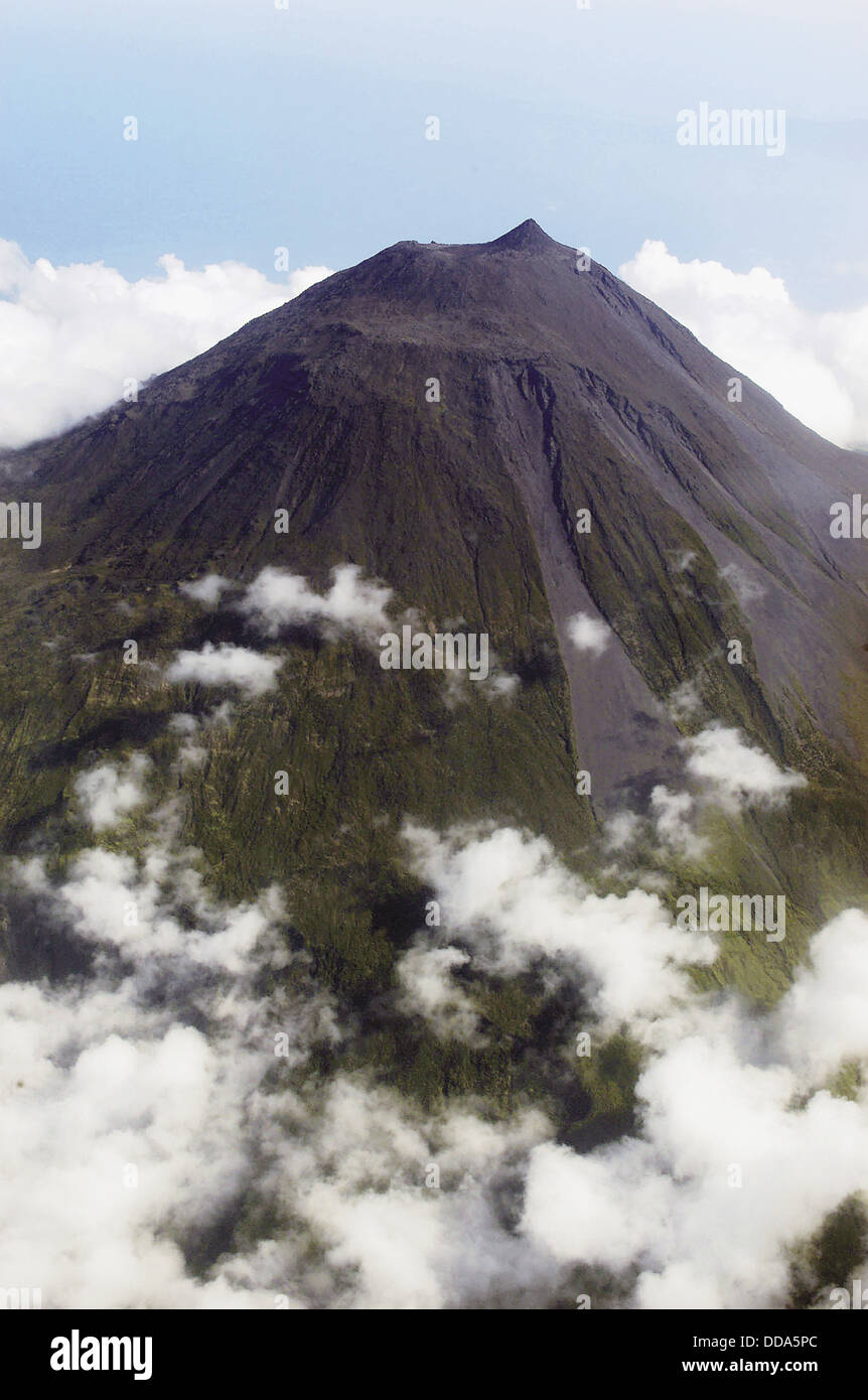 Aerial view of Pico Volcano, on Pico Island Stock Photo - Alamy