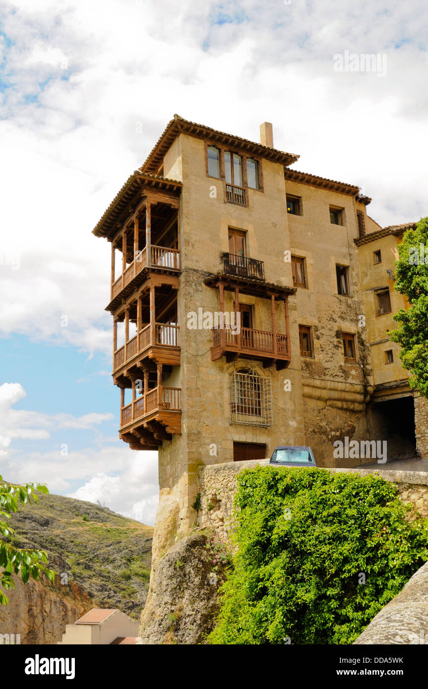 Hanging houses of Cuenca Stock Photo - Alamy