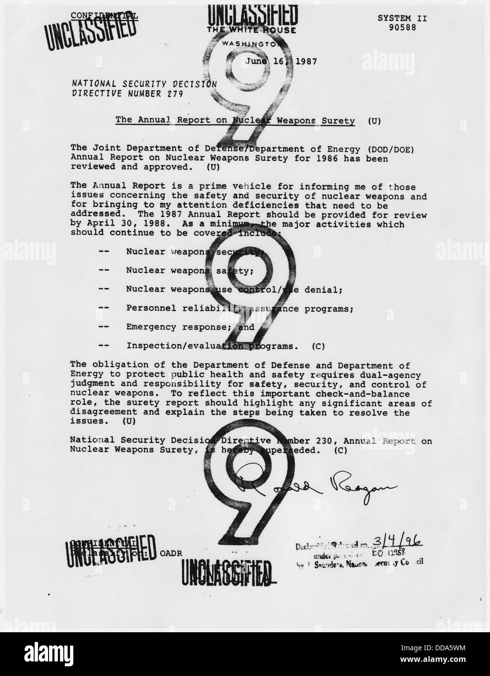 The Annual Report on Nuclear Weapons Surety highlights U.S. efforts and ...