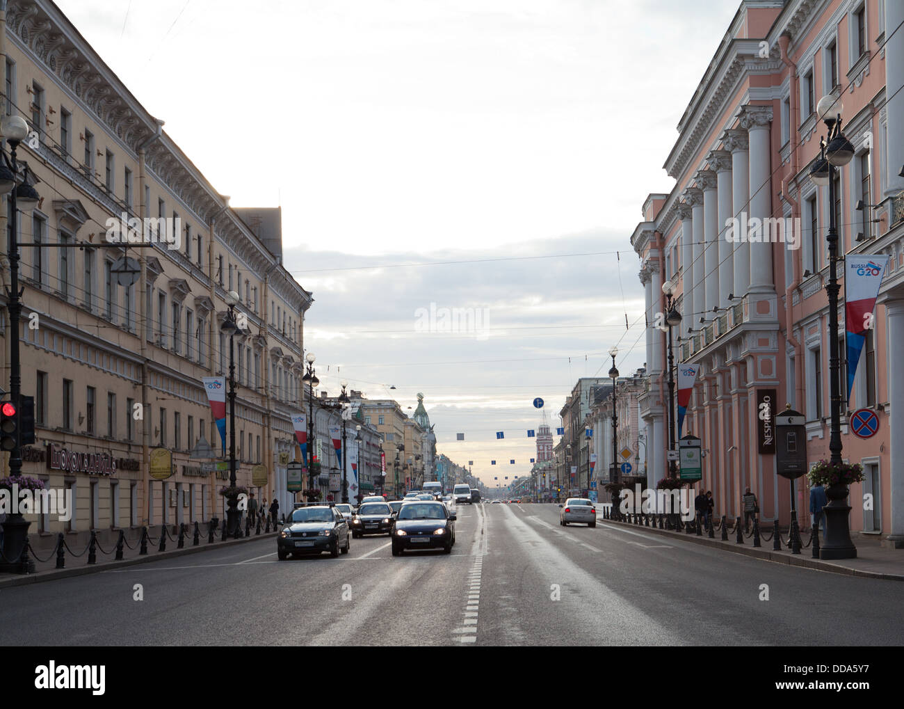 Nevsky Prospect, St. Petersburg, Russia Stock Photo - Alamy