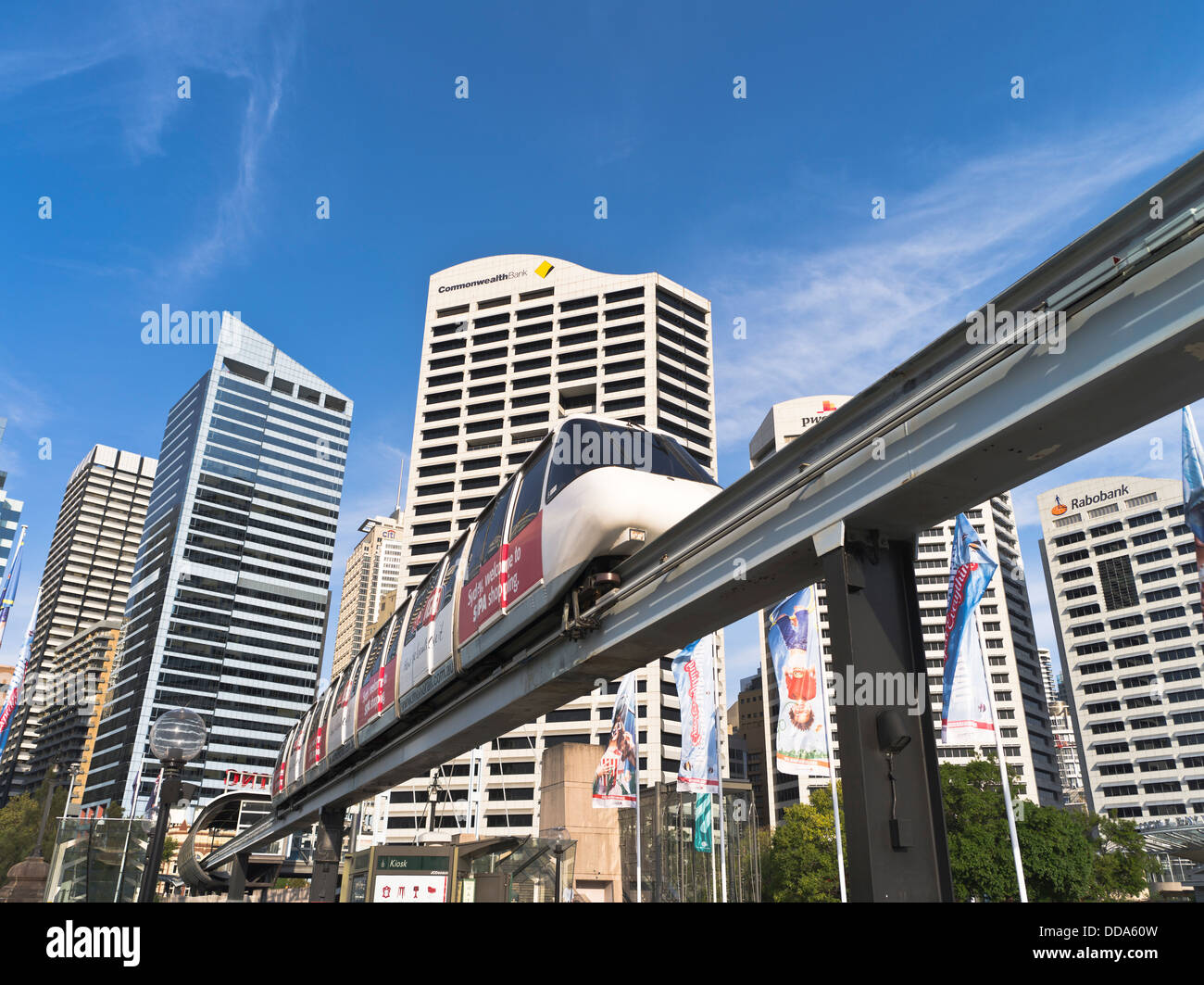 dh Darling Harbour SYDNEY AUSTRALIA Sydney monorail train track ...