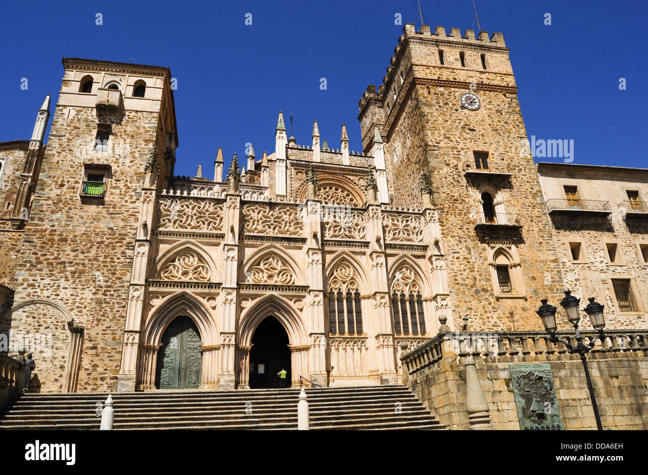 Royal monastery of santa maria of guadalupe hi-res stock photography ...