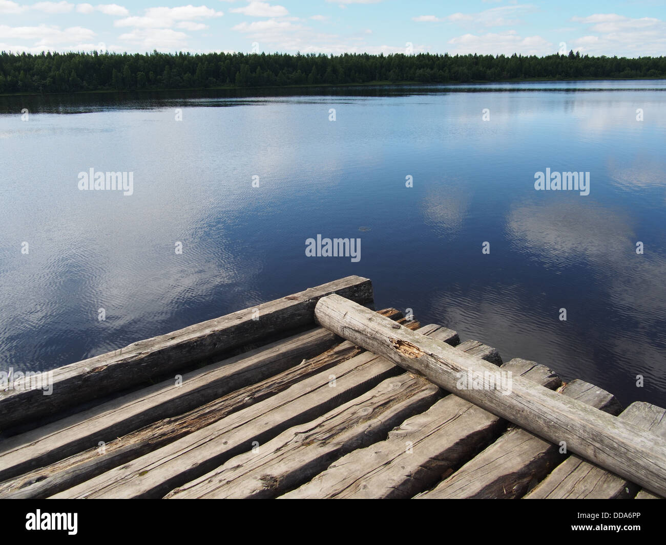 pier on the river Stock Photo - Alamy