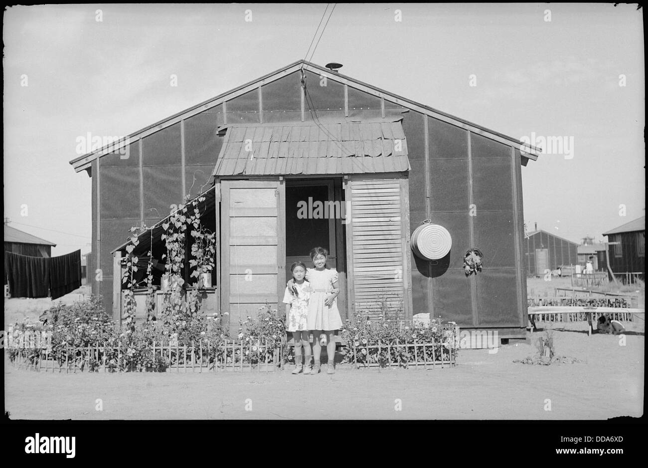 Garden by a lake Black and White Stock Photos & Images - Alamy