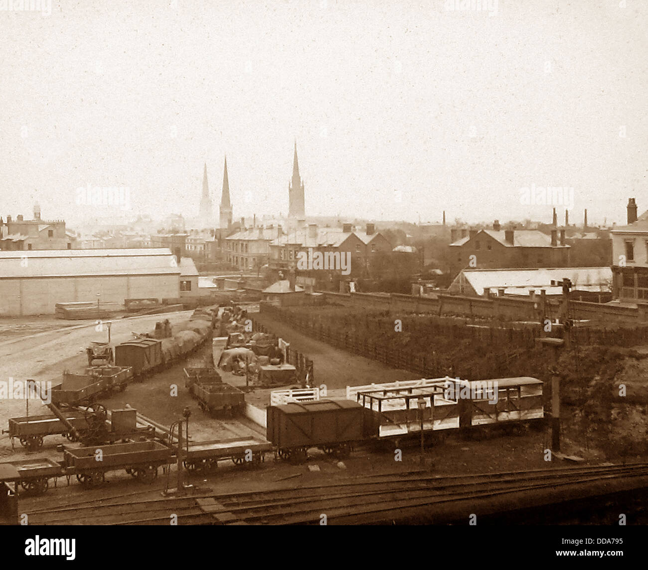 Coventry Railway Goods Yard early 1900s Stock Photo - Alamy