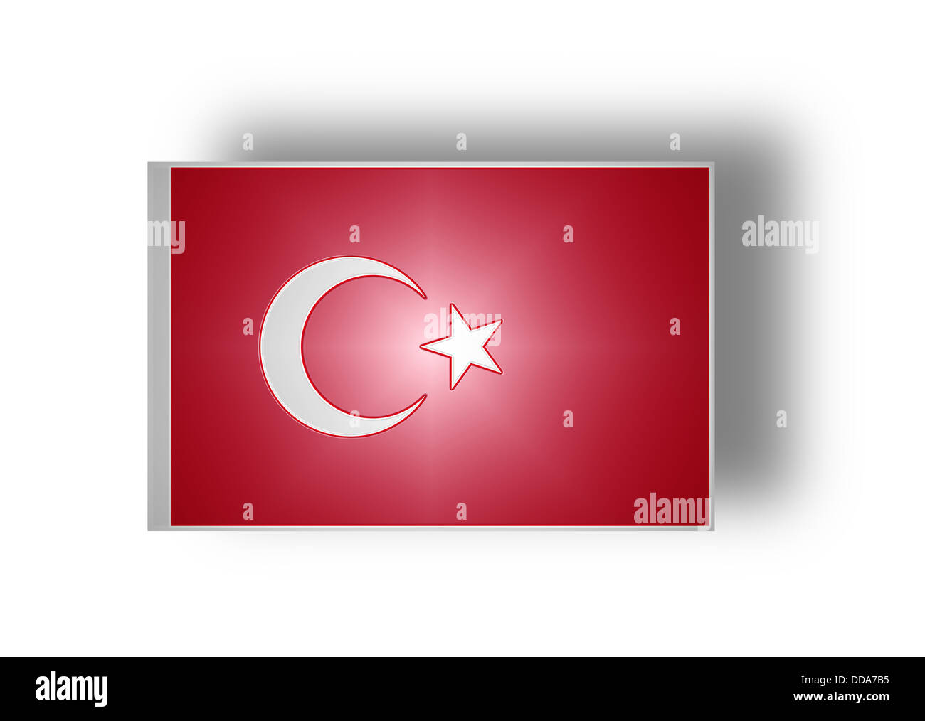 Flag of Turkey (stylized I Stock Photo - Alamy