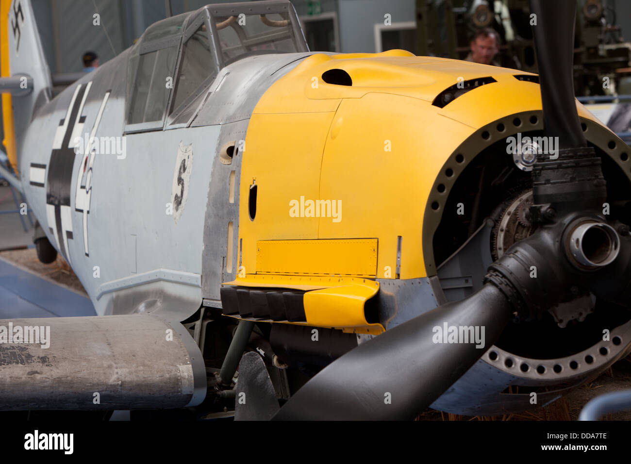 German WW2 Messerschmidt 109 under restoration at Imperial War Museum ...