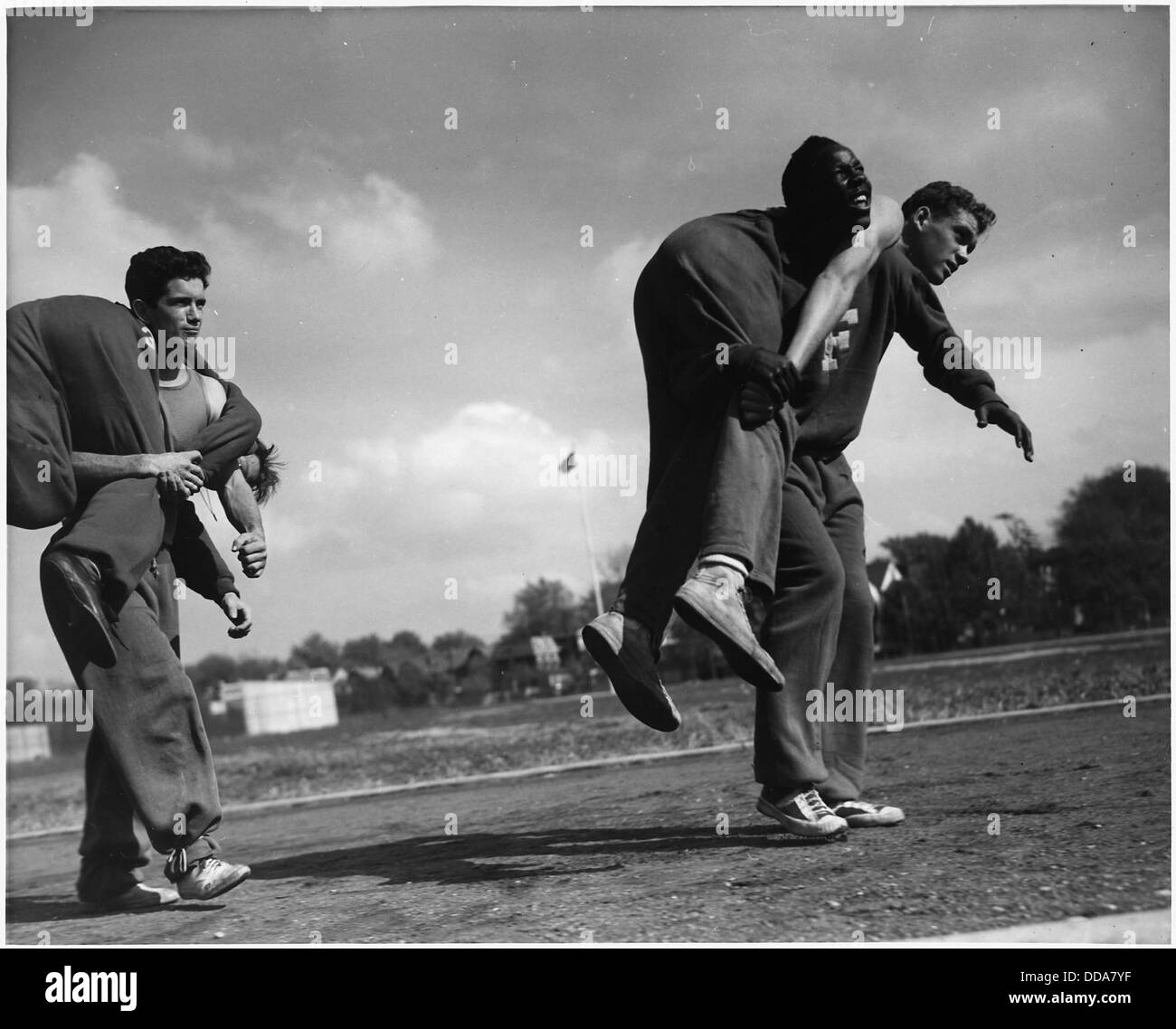 Wounded comrade Black and White Stock Photos & Images - Alamy