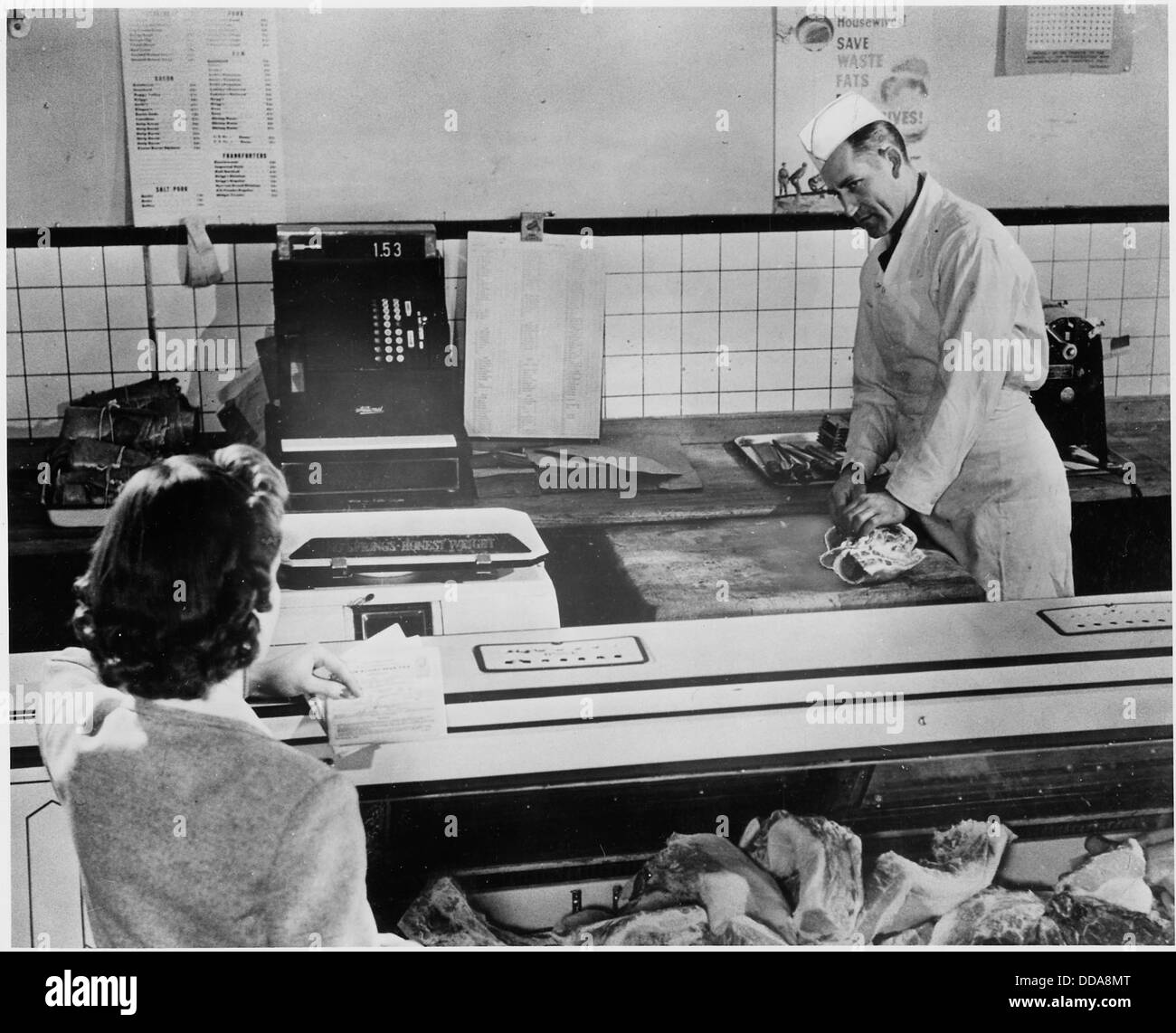 This image illustrates a butchery practice where customers request ...