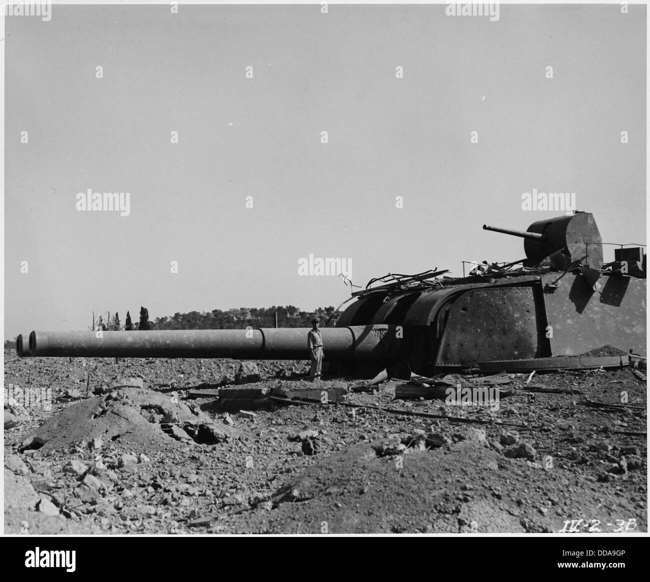 A wartime image from near Toulon, France, during WWII, showing ...