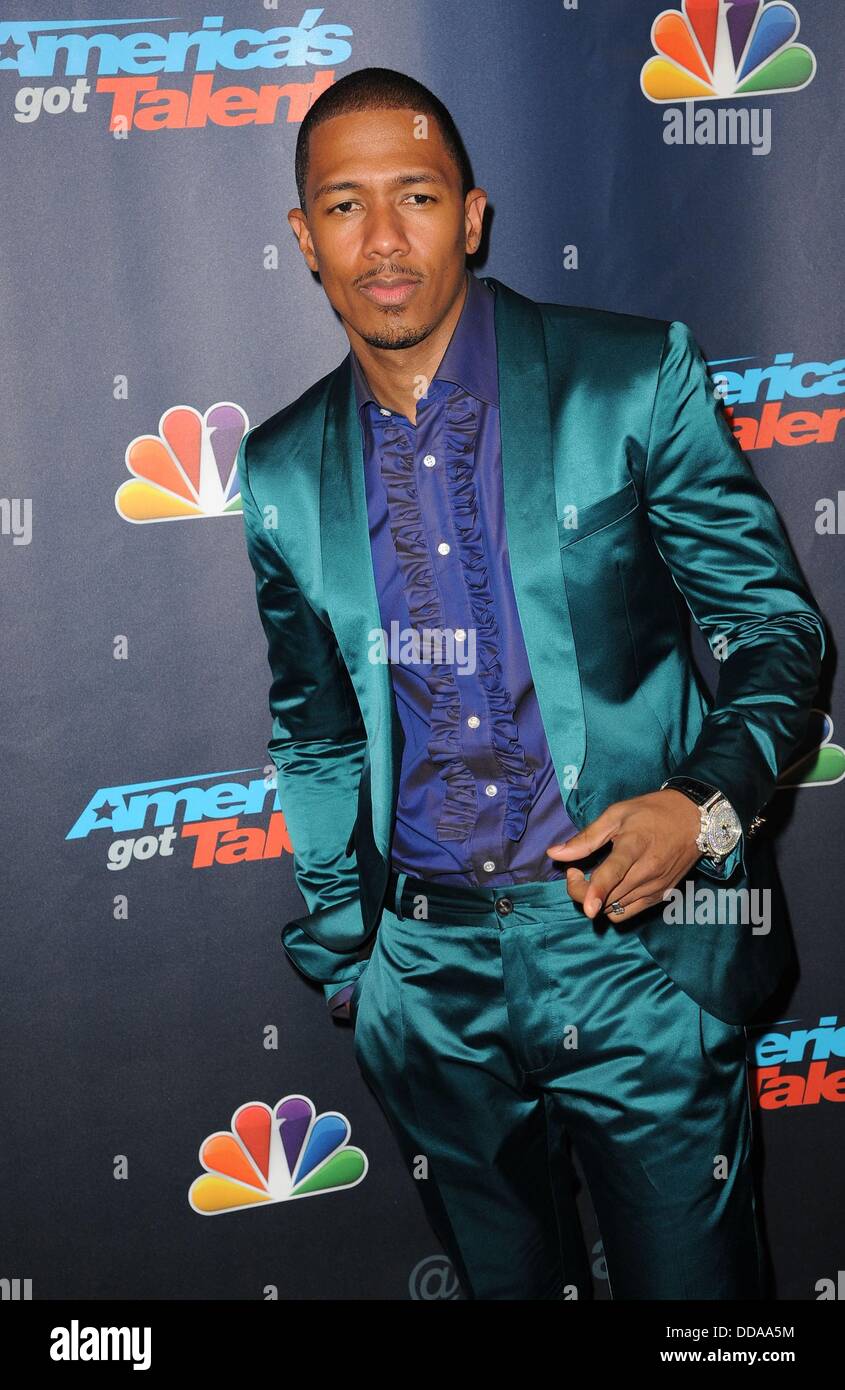 New York, NY. 28th Aug, 2013. Nick Cannon at arrivals for America's Got ...