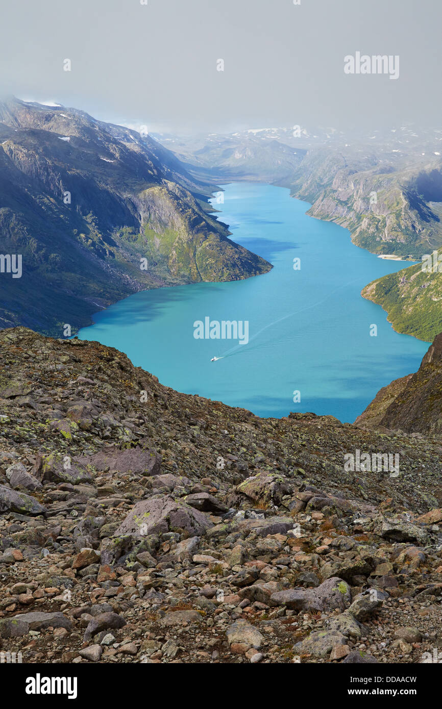 Besseggen Ridge walk in Jotunheimen National Park Norway navigates the ...