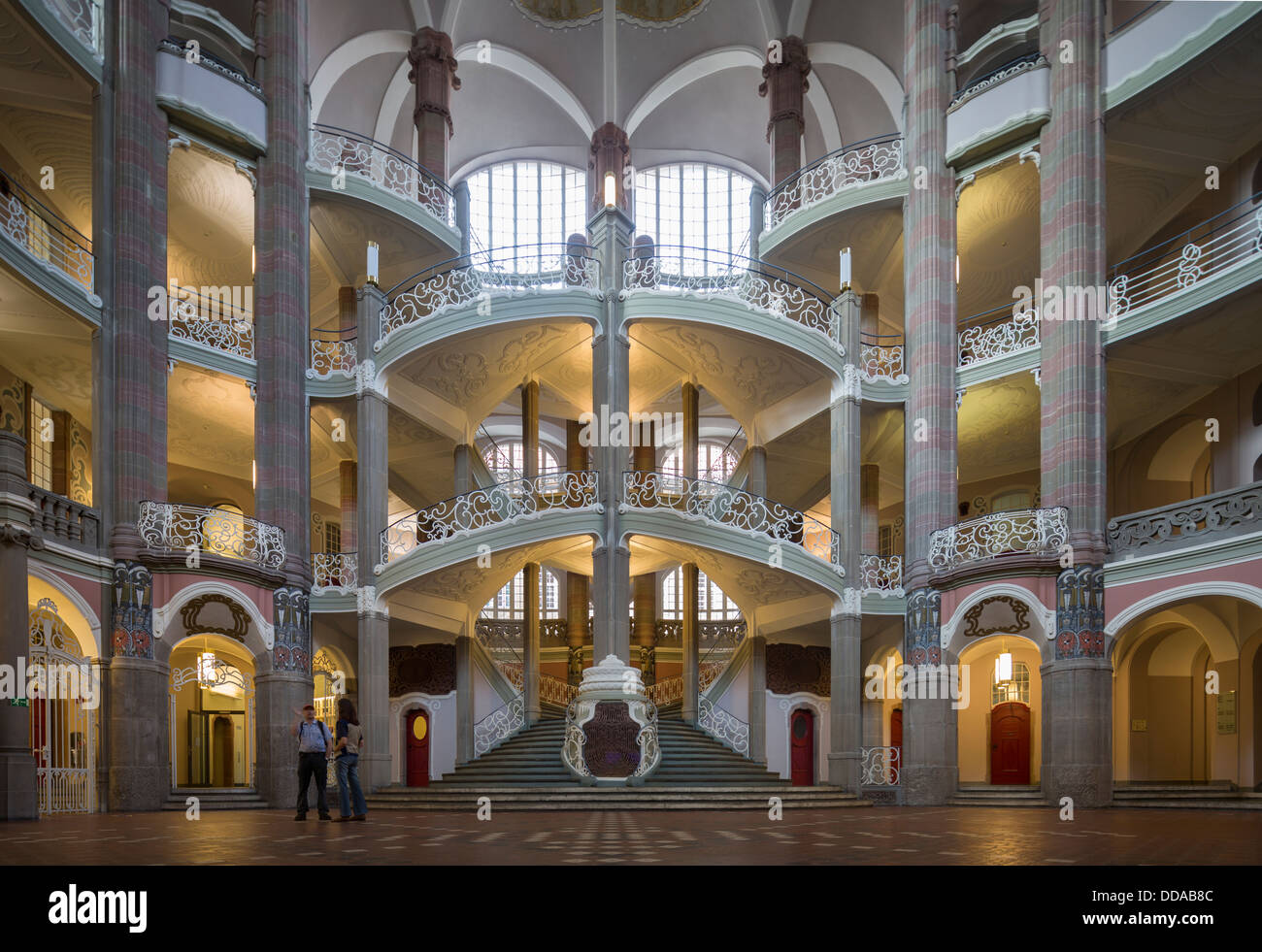staircases and inner court, Berlin district courts of justice ...