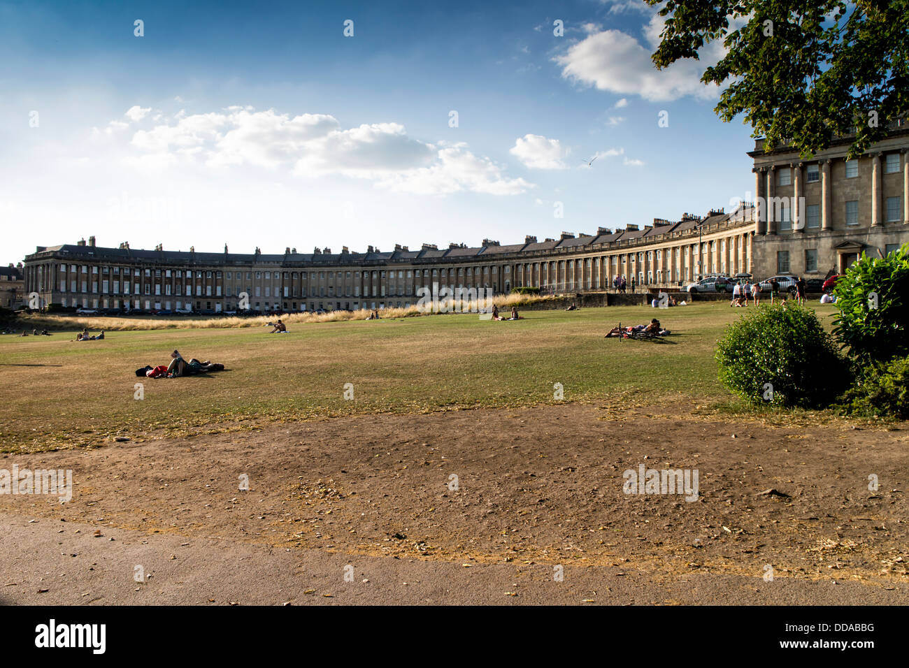 Bath Royal Crescent at Dusk Stock Photo - Alamy