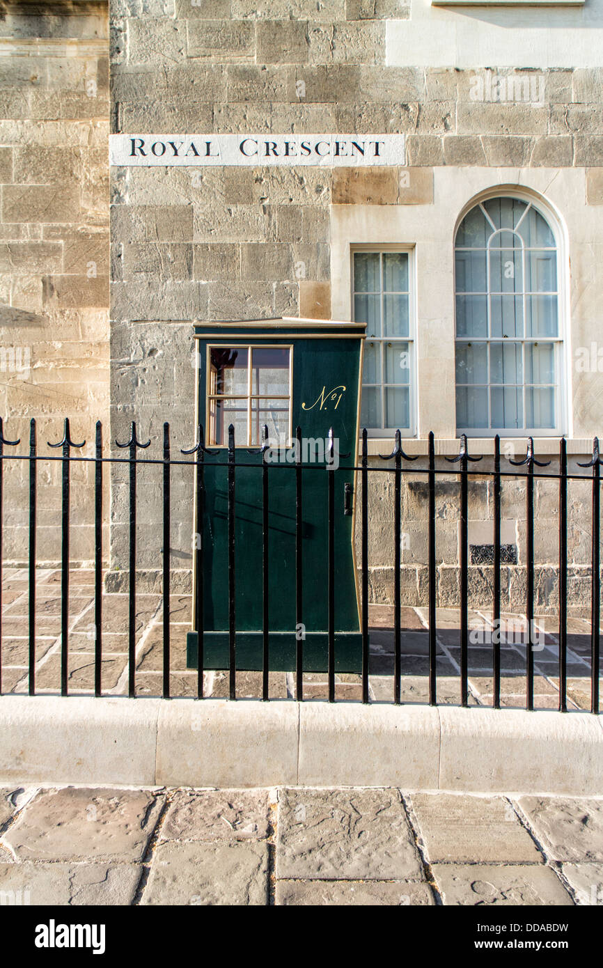 Bath Royal Crescent Street Sign Stock Photo - Alamy