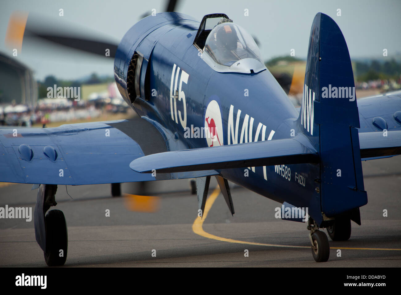 Bearcat ww2 fighter aircraft at the Imperial War Museum, Duxford ...