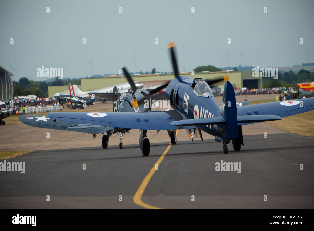Bearcat ww2 fighter aircraft at the Imperial War Museum, Duxford ...