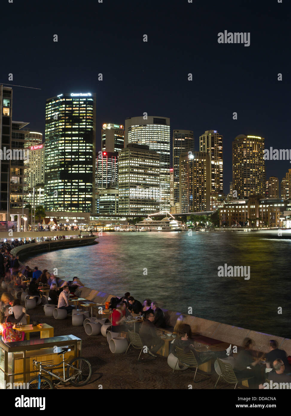 dh Sydney Harbour SYDNEY AUSTRALIA Cafe people evening alfresco cafe ...