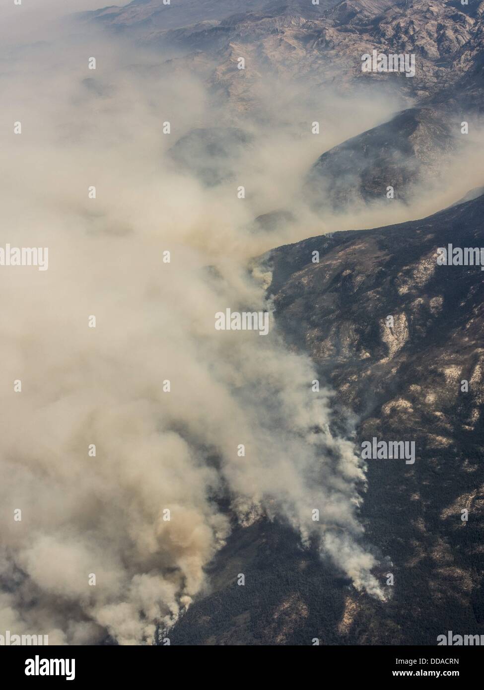 Yosemite Rim Fire Satelite View