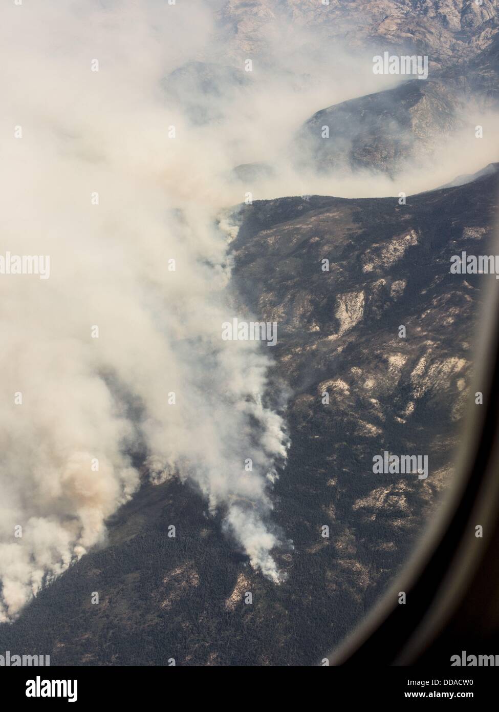 California, USA. 29th Aug, 2013. Smoke from the Rim Fire, a huge ...