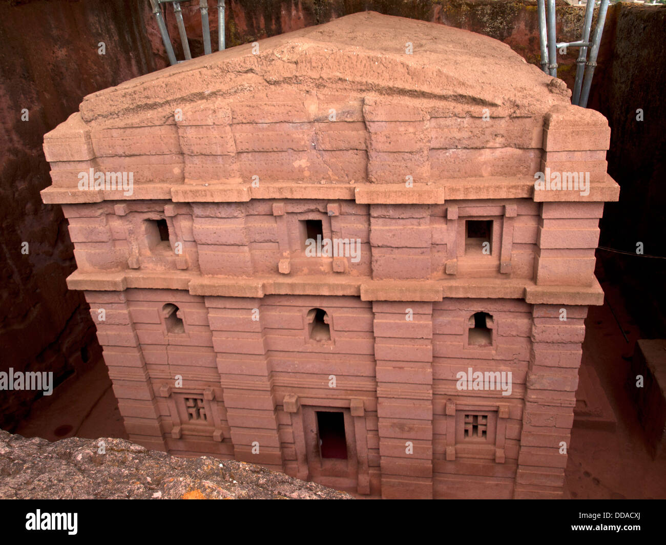 Bet Amanuel church in Lalibela Stock Photo - Alamy