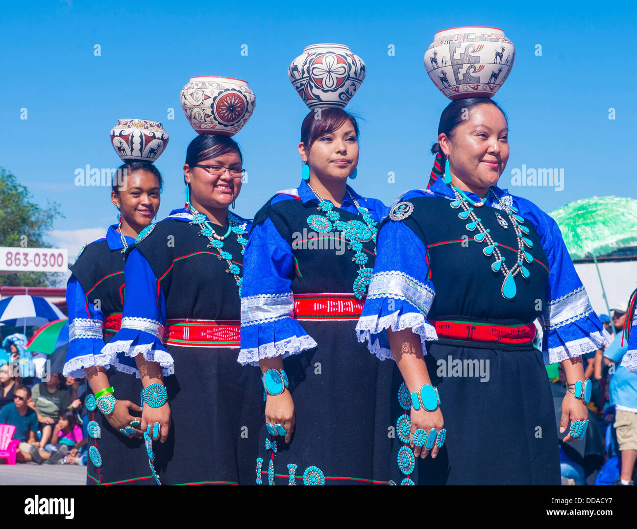 Native Americans with traditional costume participates at the 92 annual ...