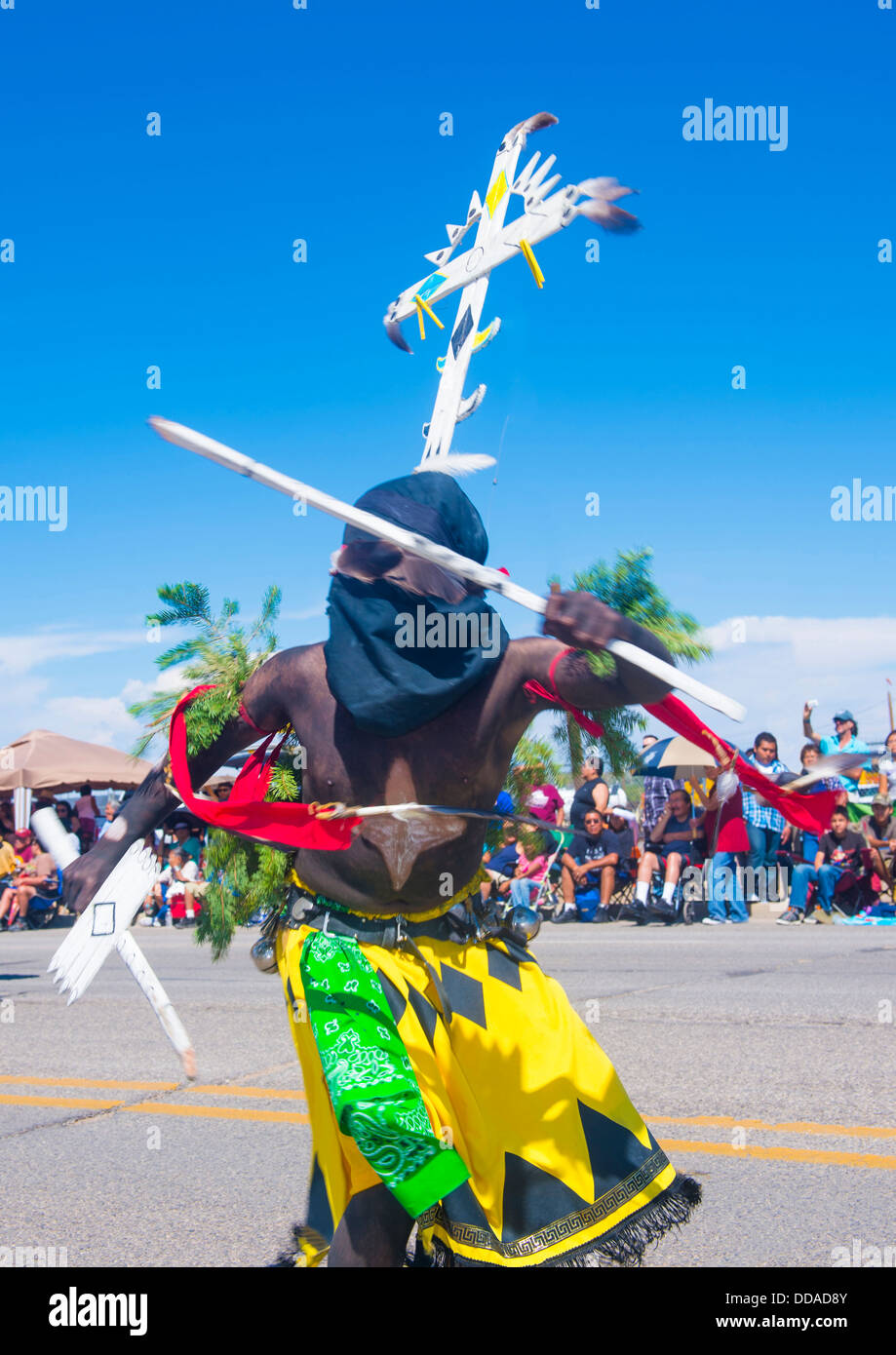 Apache dancer with traditional costume participates at the 92 annual ...