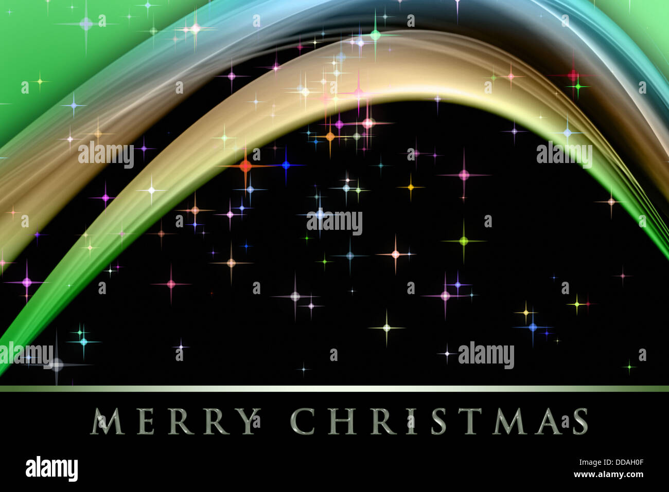Fantastic Christmas wave design with glowing stars Stock Photo - Alamy