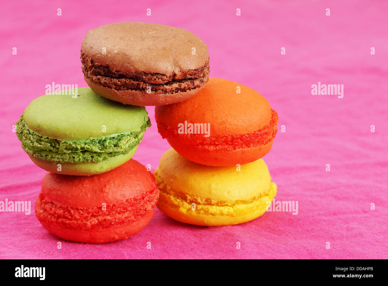 Pile of macaroons hi-res stock photography and images - Alamy