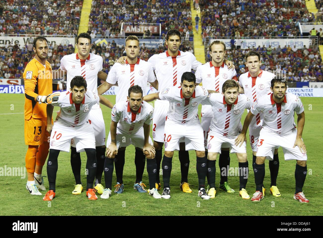 Sevilla team group line-up, AUGUST 25, 2013 - Football / Soccer ...