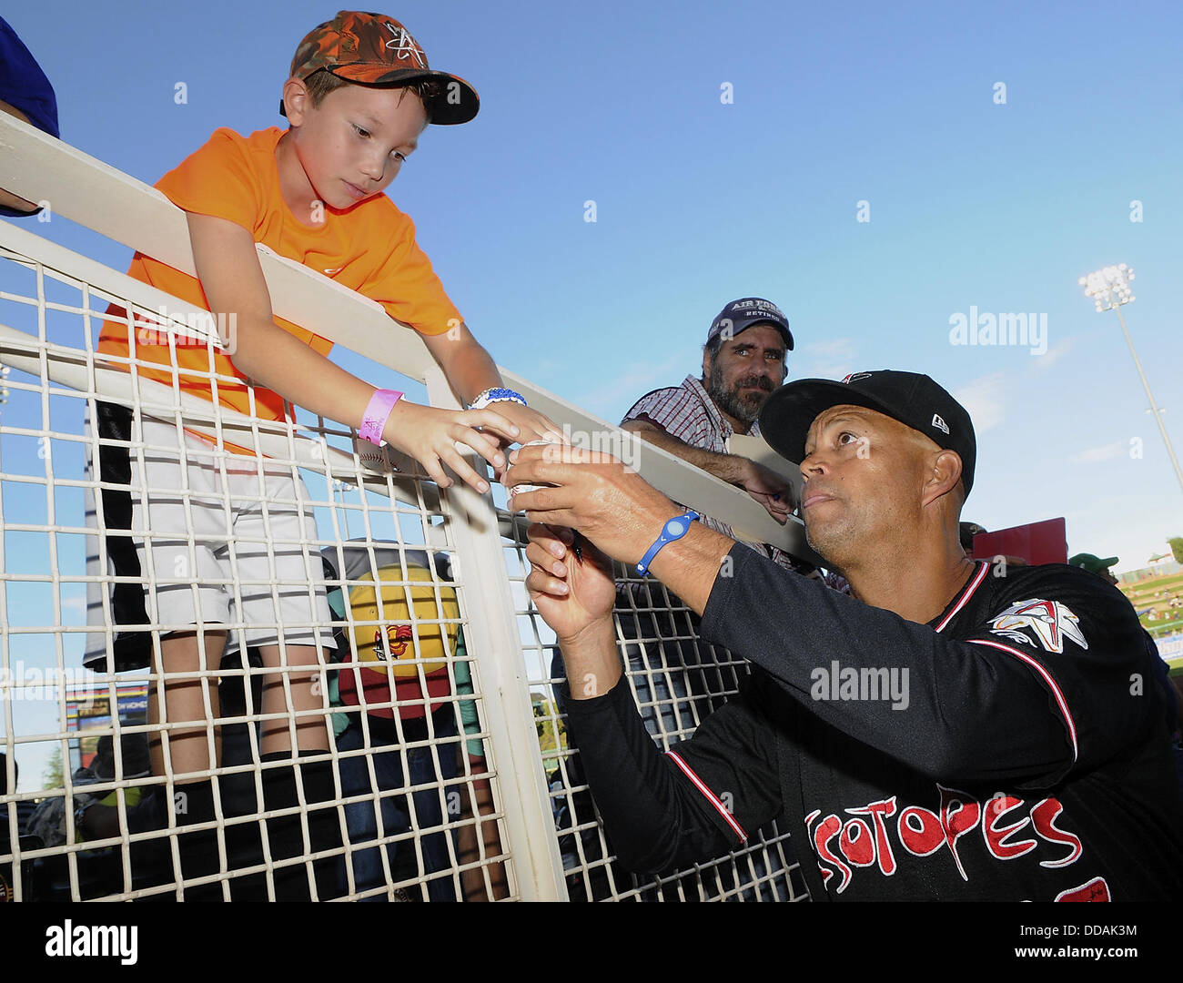 Albuquerque, NM, USA. 29th Aug, 2013. Isotopes manager Lorenzo Bundy ...