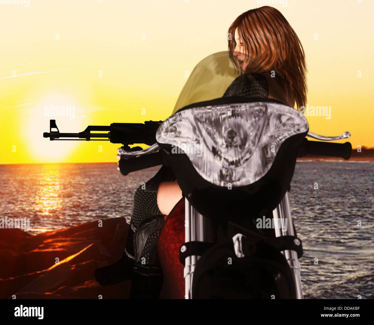 Woman Lady Assassin Spy High Resolution Stock Photography and Images ...