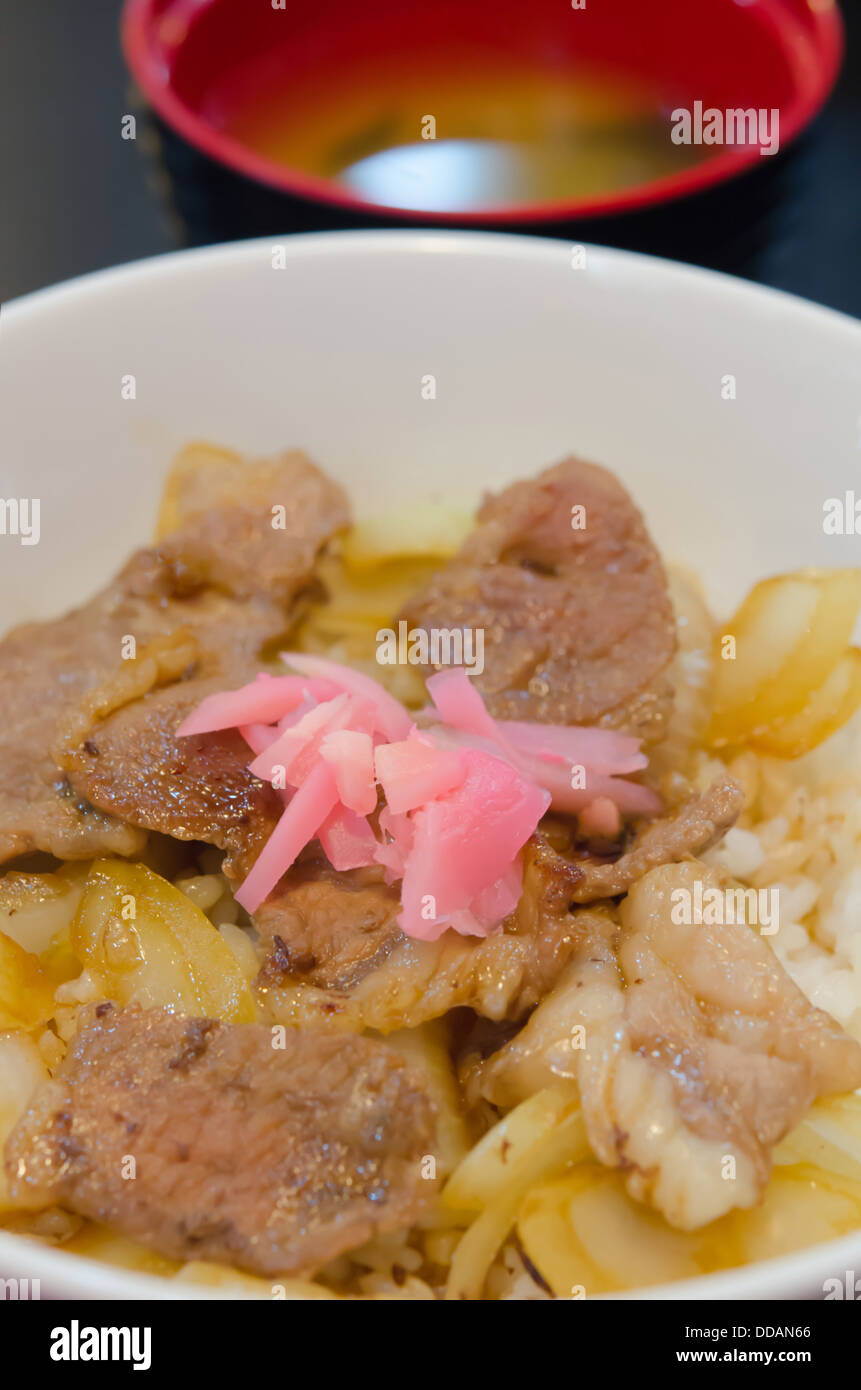 Food over rice hi-res stock photography and images - Alamy