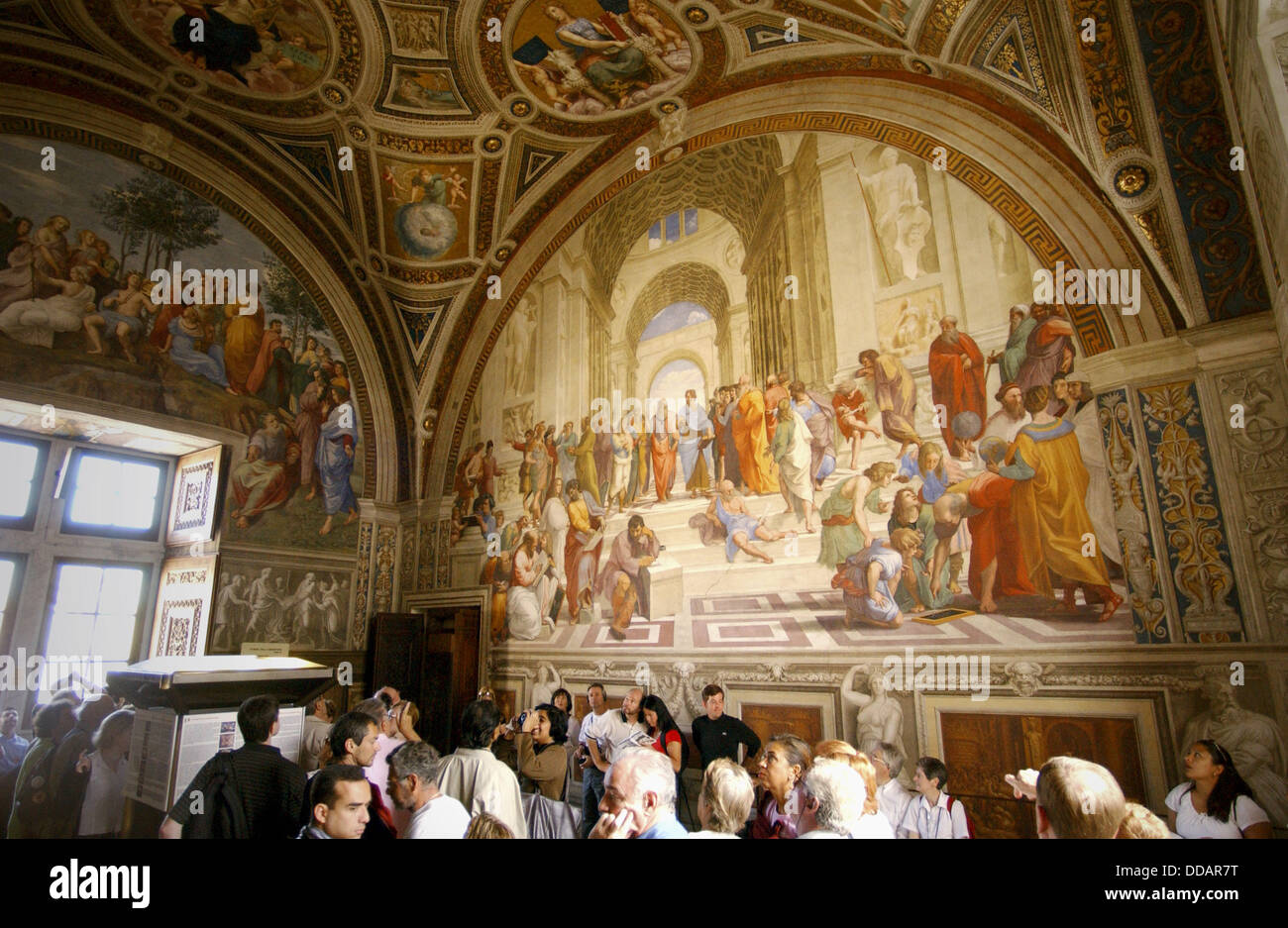 The School of Athens by Raffaello Sanzio in the Raphael Rooms Stock ...