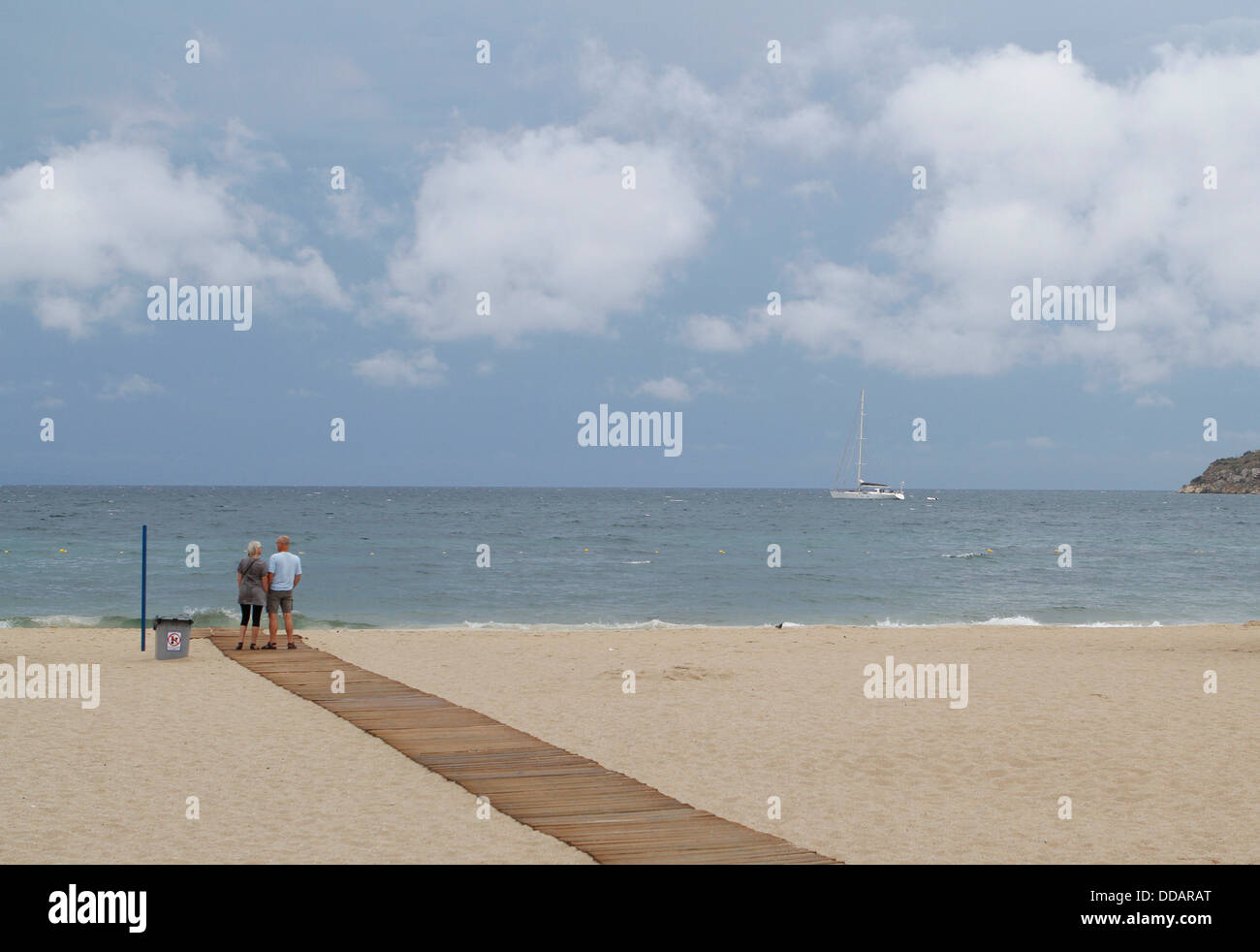 Beach is landform along the shoreline of an ocean hi-res stock ...