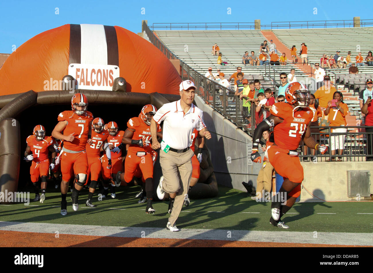 Bowling Green, Ohio, USA. 29th Aug, 2013. Bowling Green head coach Dave ...