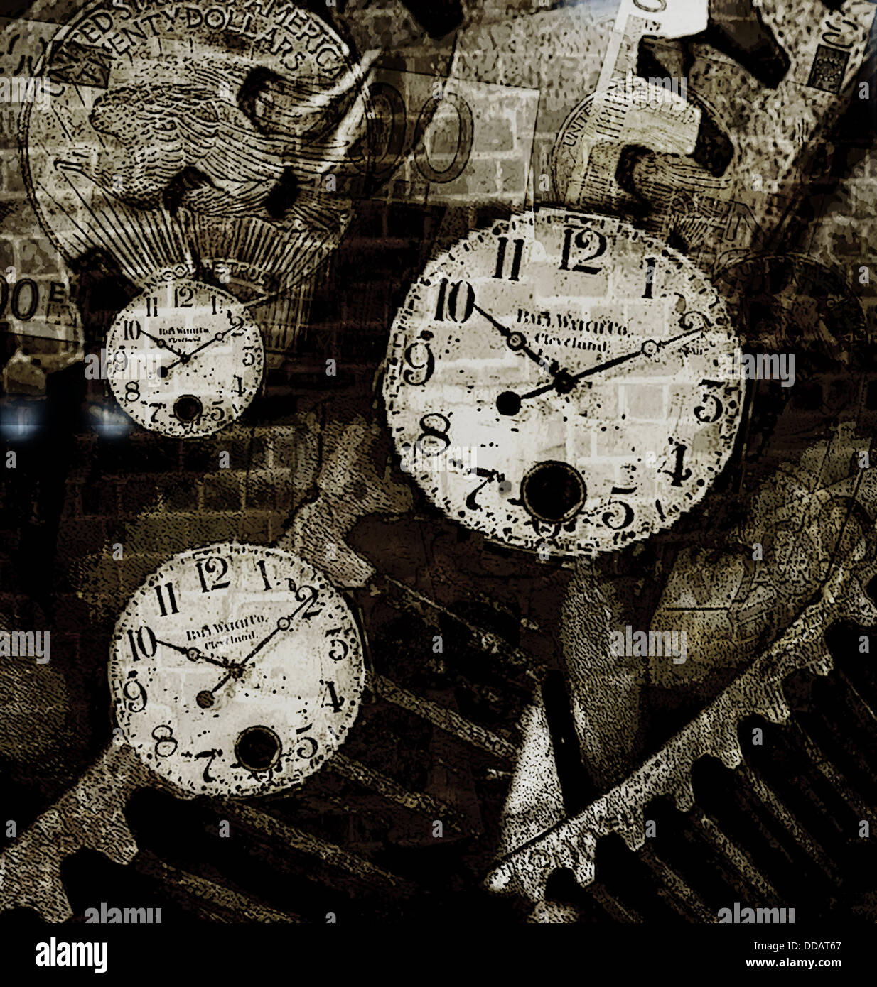 Composition Of Clocks High Resolution Stock Photography and Images - Alamy