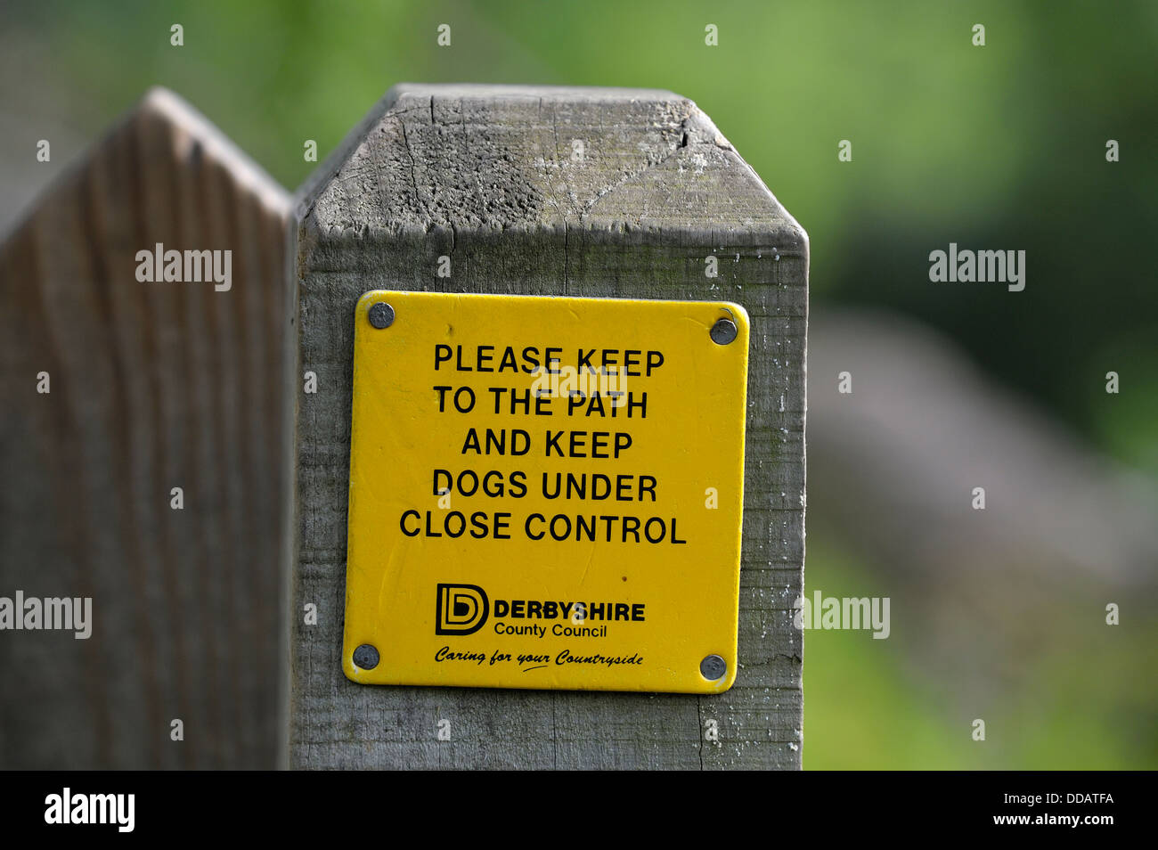 Please keep to the path and keep dogs under close control countryside ...