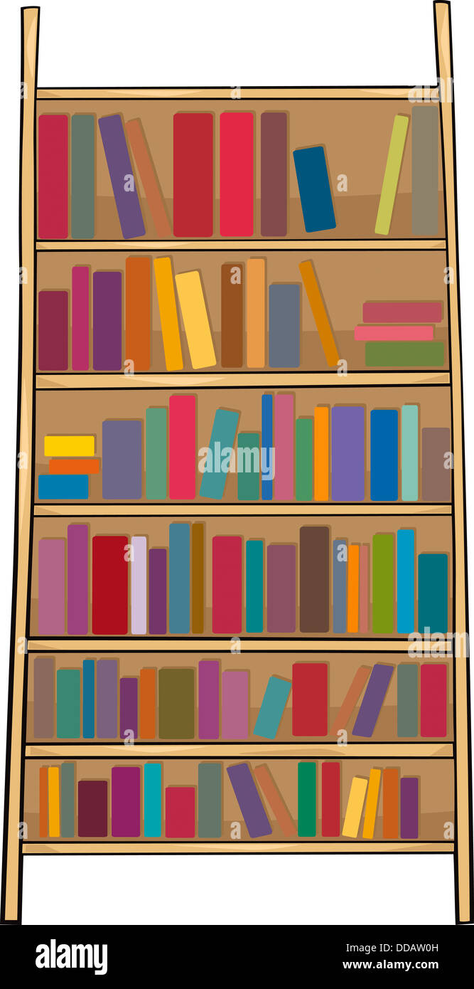 Books On Shelf Clip Art
