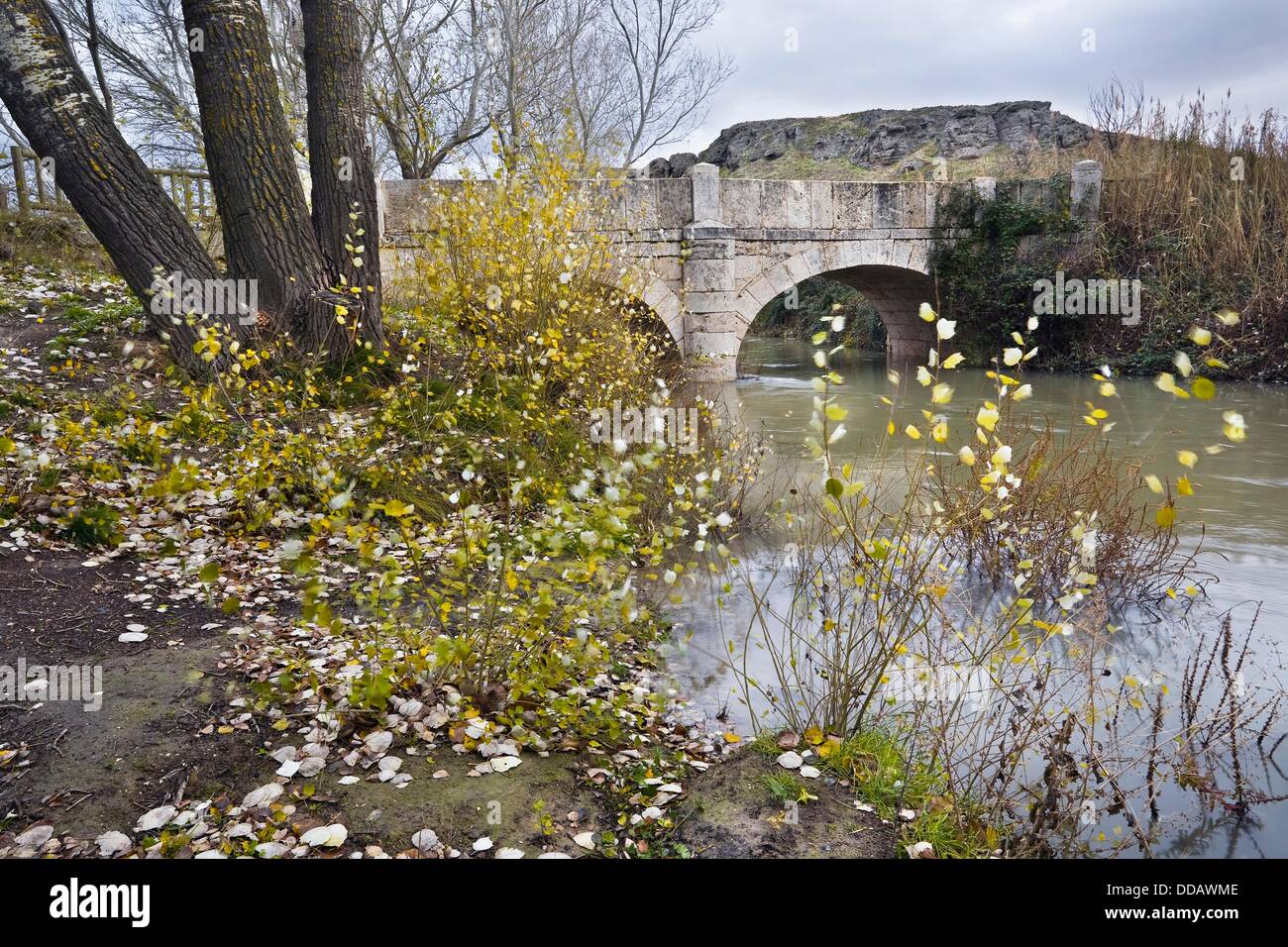 Bridge over the Tajuña river in Chinchón Madrid Spain Stock Photo - Alamy