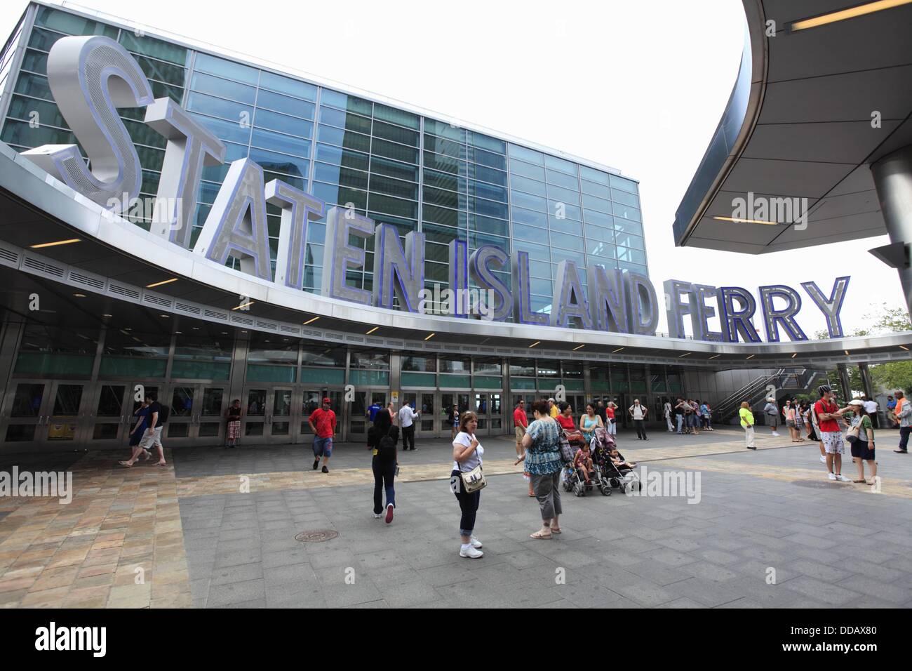 Whitehall Terminal of Staten Island Ferryl in Lower Manhattan New York ...