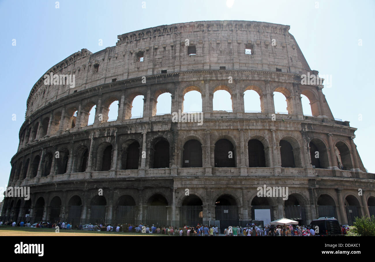 Ancient Flavian Amphitheatre Called the COLOSSEUM the symbol of Italy ...